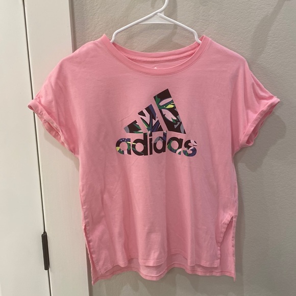 adidas | Shirts & Tops | Euc Girls Adidas Size Xl 6 Teen Tween Tropical ...